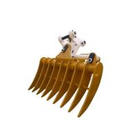 China Q355B Tilting Excavator Rake Bucket Attachment Customizable for sale
