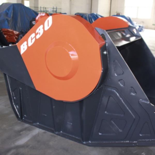 Quality Q345 20ton Excavator Bucket Stone Crusher Attachment for Rock Breaking for sale