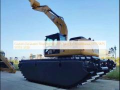 Q355B Floating Excavator Pontoon Track For Amphibious SY75 SK75 SY135 320D