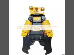 Double Cylinder Excavator Shear Metal Scrap Concrete Building Demolition Attachment