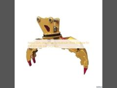 Heavy Duty 360 Rotating Hydraulic Rock Grapple for CAT320 330 336 Excavator