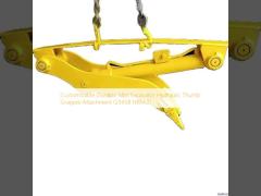 Customizable Durable Mini Excavator Hydraulic Thumb Grapple Attachment Q345B NM400