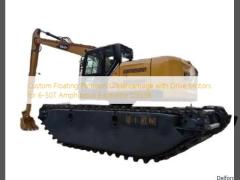 Q355B Floating Pontoon Undercarriage For 6-50T Amphibious Excavator