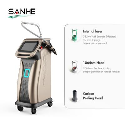 Cina Macchina verticale professionale di bellezza di rimozione del tatuaggio del laser del ND Yag del commutatore del laser Q del ND commutata Q Yag per uso del salone in vendita