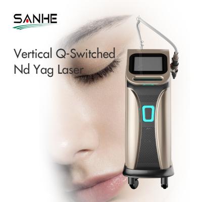 Cina Macchina verticale professionale di bellezza di rimozione del tatuaggio del laser del ND Yag del commutatore del laser Q del ND commutata Q Yag per uso del salone in vendita