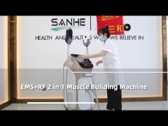Vertical Ems 2 Handles Body Sculpting Muscle Building RF Slimming Machine
