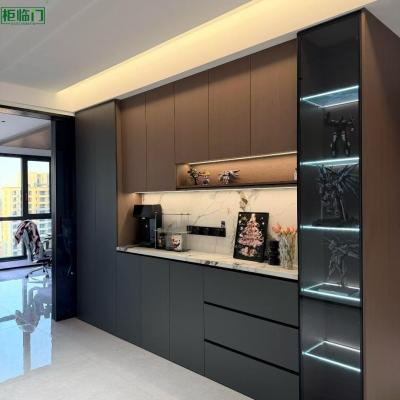 China Light Luxury Modern Minimalist Sideboard Cabinet Aluminum Multifunction for sale