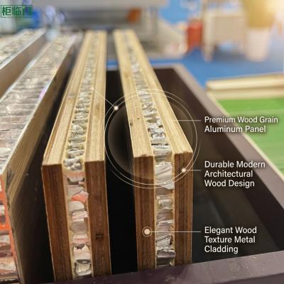 China Interior Decorative Wood Aluminum Composite Panel Customized Color for sale