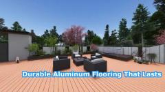 Aluminum outdoor floor panel