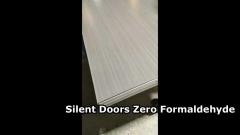 Aluminum door with  a sound-dampening strip
