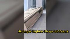 Aluminum honeycomb door