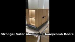 Aluminum honeycomb door