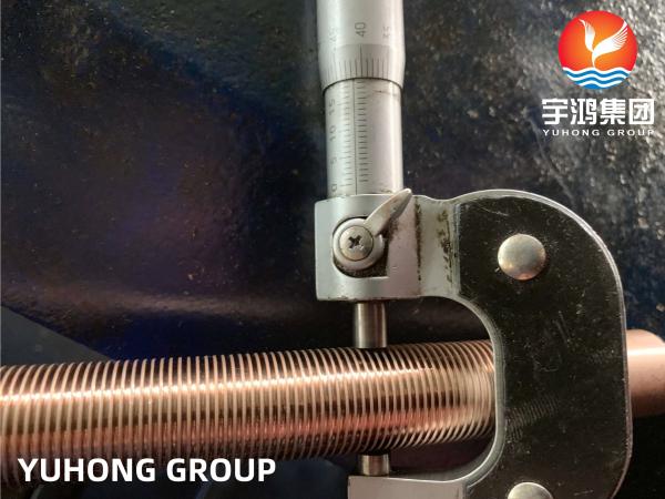 Quality Low Fin Tube ASME SB111 C70600 Copper Nickel Alloy Base Tube for sale