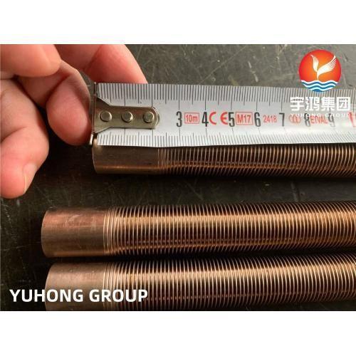 Quality Low Fin Tube ASME SB111 C70600 Copper Nickel Alloy Base Tube for sale