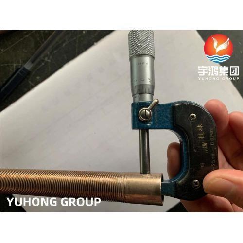 Quality Low Fin Tube ASME SB111 C70600 Copper Nickel Alloy Base Tube for sale