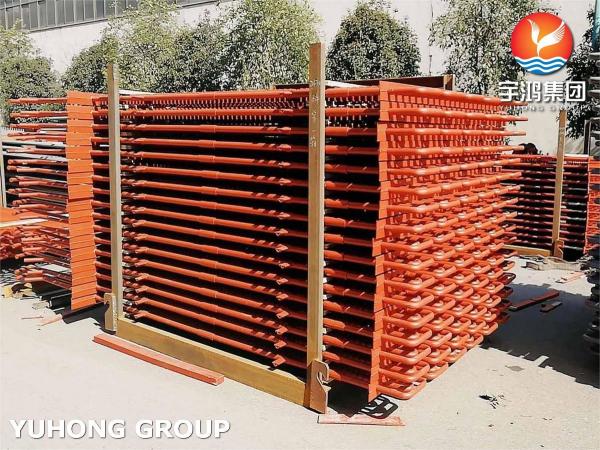 Quality Seamless Steel ASME SA213 TP317 H Type Fin Tube Boiler Pressure Parts For Economizer for sale