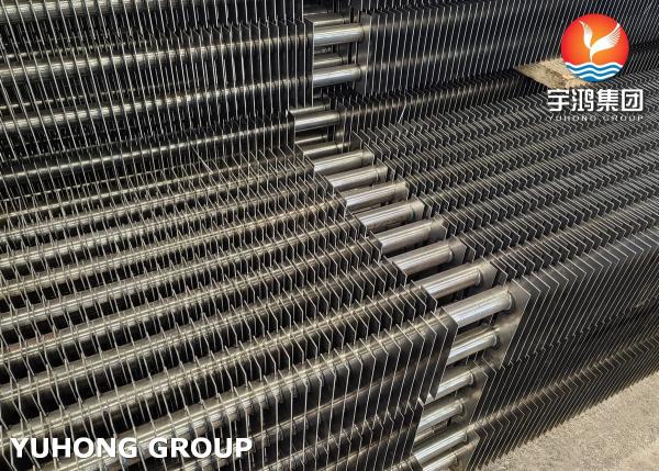 Quality ASTM A312 TP304L Seamless Steel Square Fin Tube For Boiler Heat Exchanger for sale