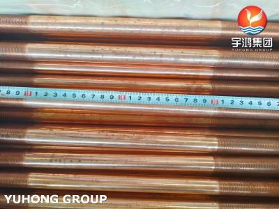 China ASTM B111 C12200 Low Fin Tube For Heat Exchanger Condenser Tube Bundle for sale