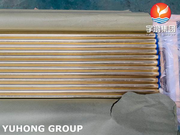 Quality Copper Alloy Steel ASME SB111 C44300 O61 Heat Exchanger Tube In Power Generation for sale