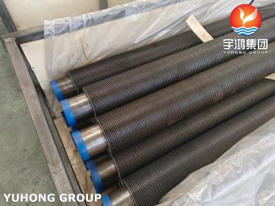 China Tubos helicoidais sólidos com nadadeiras de soldagem de alta frequência de aço carbono para fornos for sale