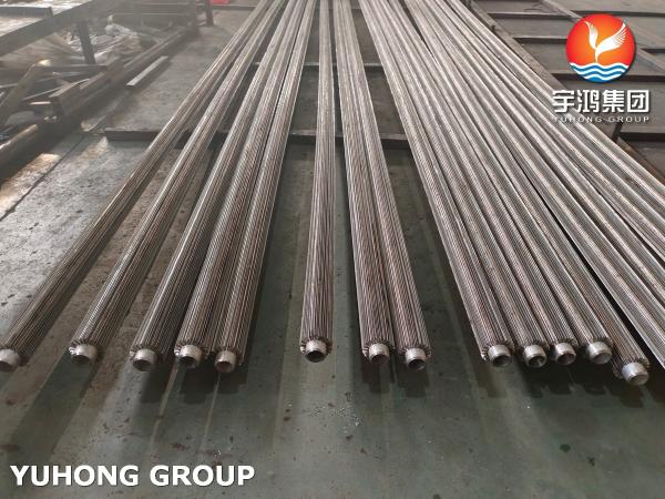 Quality ASTM A213 TP316L Longitudinal Weding Fin Tube For Oil Coolers and Refrigeration Systems for sale