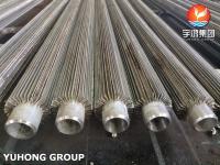 Quality ASTM A312 TP316L Welded Longitudinal Finned Tubes With Stainless Steel Fins for sale