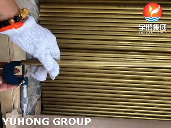 Quality ASTM B111 C68700 O61 Aluminum Brass Seamless Tubes For Heat Exchangers for sale