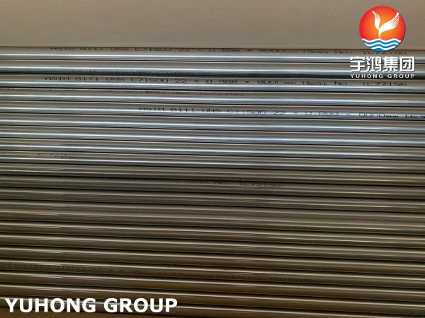 Quality ASTM B111 C71500 Seamless Copper Alloy Tubes Superior Heat Transfer Saltwater for sale