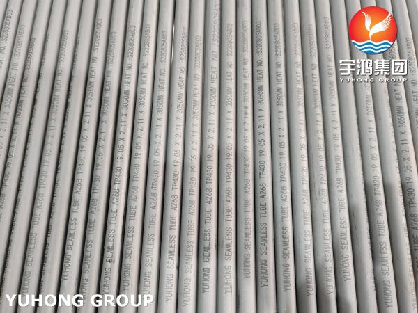 Quality ASTM A268 TP430 Stainless Steel Heat Exchanger Tube For Condensers for sale