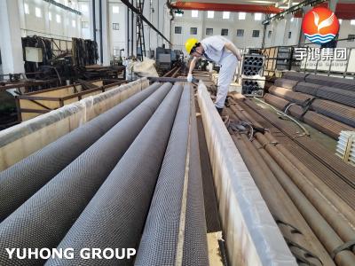 China Stainless Steel, HFW Serrated Fin Tube, ASTM A312 TP304H With SS304 Fin, For Convection Coil for sale