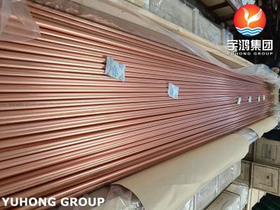 China JIS H3300 C1220T Oxygen Free Copper Alloy Seamless Tube Superior Heat Transfer Corrosion Resistance For Heat Exchangers for sale