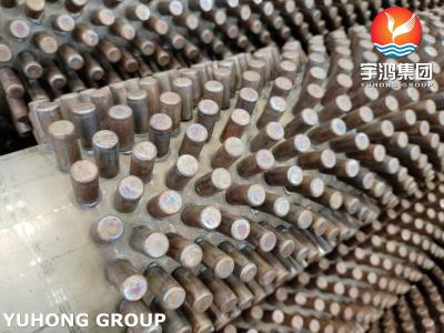 China ASTM A312 TP304 SS HFW Tubos Aletados com Pinos Transferência de Calor Superior para Aquecedores à venda