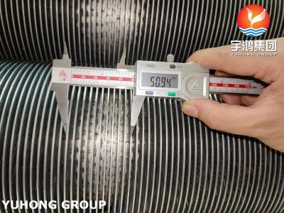 중국 ASTM A376 TP347H 열교환기용 솔리드 핀 튜브 판매용