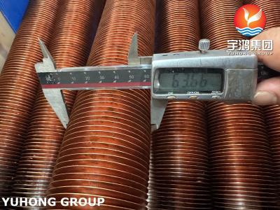 Cina Tubo alettato annegato ASTM A106 Gr.B Cu-T2 con resistenza agli shock termici per applicazioni a 350–400°C in vendita