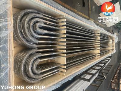 China Bright Surface ASME SB163 N04400 Nickel-Copper Alloy Heat Exchanger U Bend Tube for sale