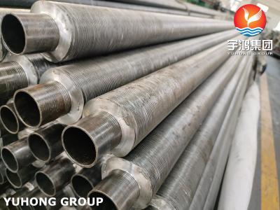 China ASTM A179 Carbon Steel Base Tube A1060 Aluminum Embedded G Type Fin Tube for Steam Turbine Condenser for sale