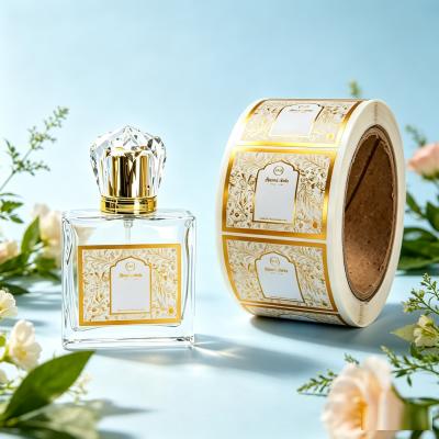 China Synthetic Paper Sticker Label Tear Resistance and Water Proof For Perfume Bottles, E-juice, Food, Cosmetics for sale