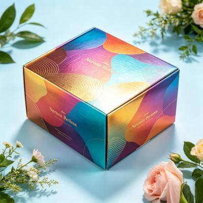 China Original Factroy High-End Corrugated Box With Silver Foil Board, Heavy Duty Compact Gift Packaging Box, For Amazon, E-commerce, Shipping, Express, Present Gift Box, PPWR FDA FSC CE FCC Compliant for sale