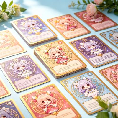China Water‑Resistant Laminated Paper Card, Board Game Playing Cards For Party, Anti‑Scratch Surface Quiz & Trivia Game Cards For Entertainment, Embossed Hot Foil Stamping, Eco-Friendly Soy‑Ink Printed for sale