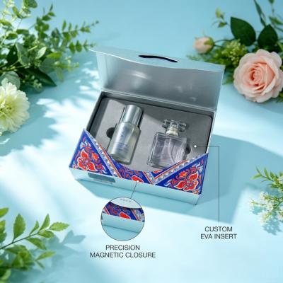 China Soft Touch Rigid Cosmetic Packaging Box Matte EVA Foam Insert for Skincare, Perfume, Cosmetic for sale