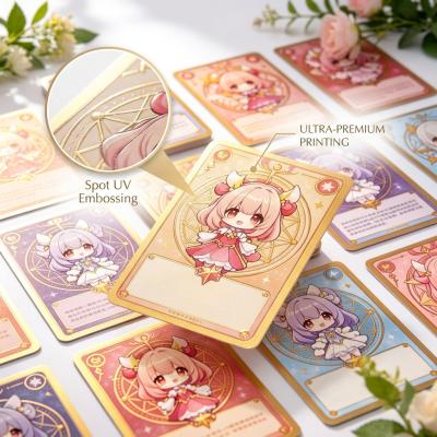 China Glossy Matte Lamination Spot UV Embossing Custom Printed Paper Cards for Branding for sale
