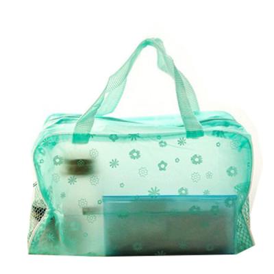 Cina Matt ha impresso la borsa di totalizzatore cosmetica amichevole di Eco delle borse simili a cometa di viaggio del PVC in vendita