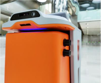 Cina velocità muoventesi netta netta 1.2m/S dell'appartamento 50kg del robot di consegna dell'hotel 50kg in vendita