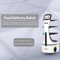 China Dish Delivery Self Charging Robot LCD Screen Hotel Remote Control Robot for sale