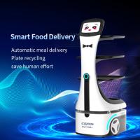 China Dish Delivery Self Charging Robot LCD Screen Hotel Remote Control Robot for sale
