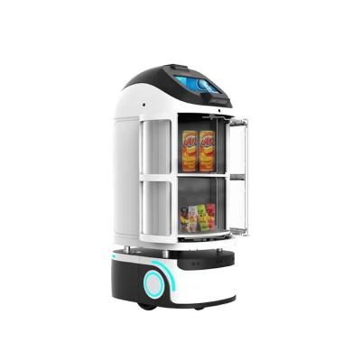 中国 運行Resturantの食事のホテル配達ロボット白く黒いリモコンのロボット 販売のため