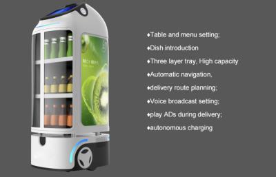 Cina Automaticamente rete intelligente 60kg dell'itinerario di servizio del robot di consegna dell'hotel in vendita
