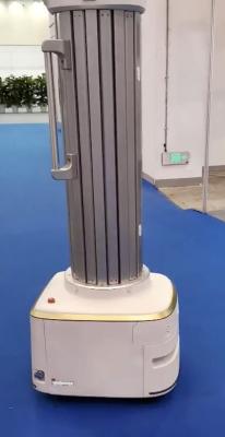 China Auto-condução uv do esterilizador 48V 90ah do líquido de limpeza do robô da navegação do laser germicida à venda