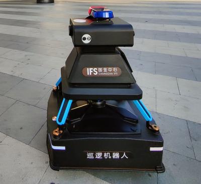 China Agente da polícia do robô da patrulha de segurança da navegação da BATIDA do explorador de saída de quadriculação 360 graus à venda