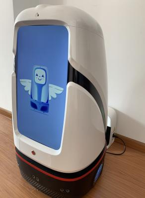 Cina Robot autonomo di consegna dell'alimento del carico 50kg del robot 40cm di servizio di Smart del grande schermo in vendita